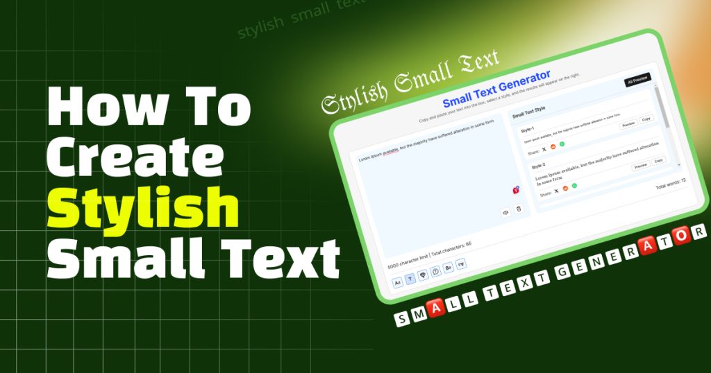 How to Create Stylish Small Text: The Ultimate Generator Guide
