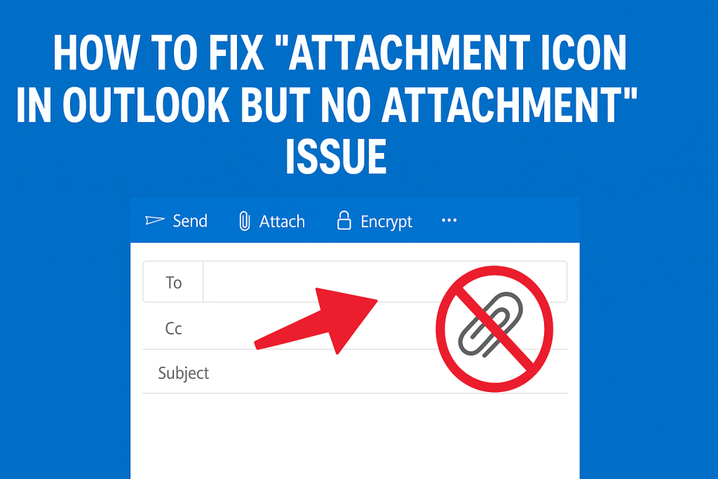 Fix Attachment Icon in Outlook but No Attachment Issue