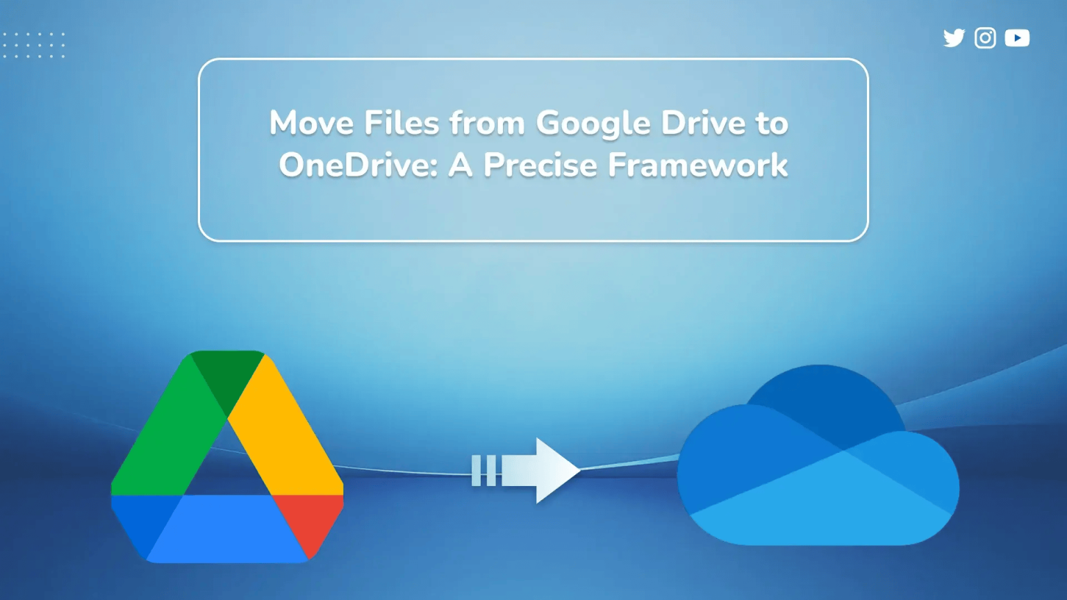 Move Files from Google Drive to OneDrive | Secure Solution